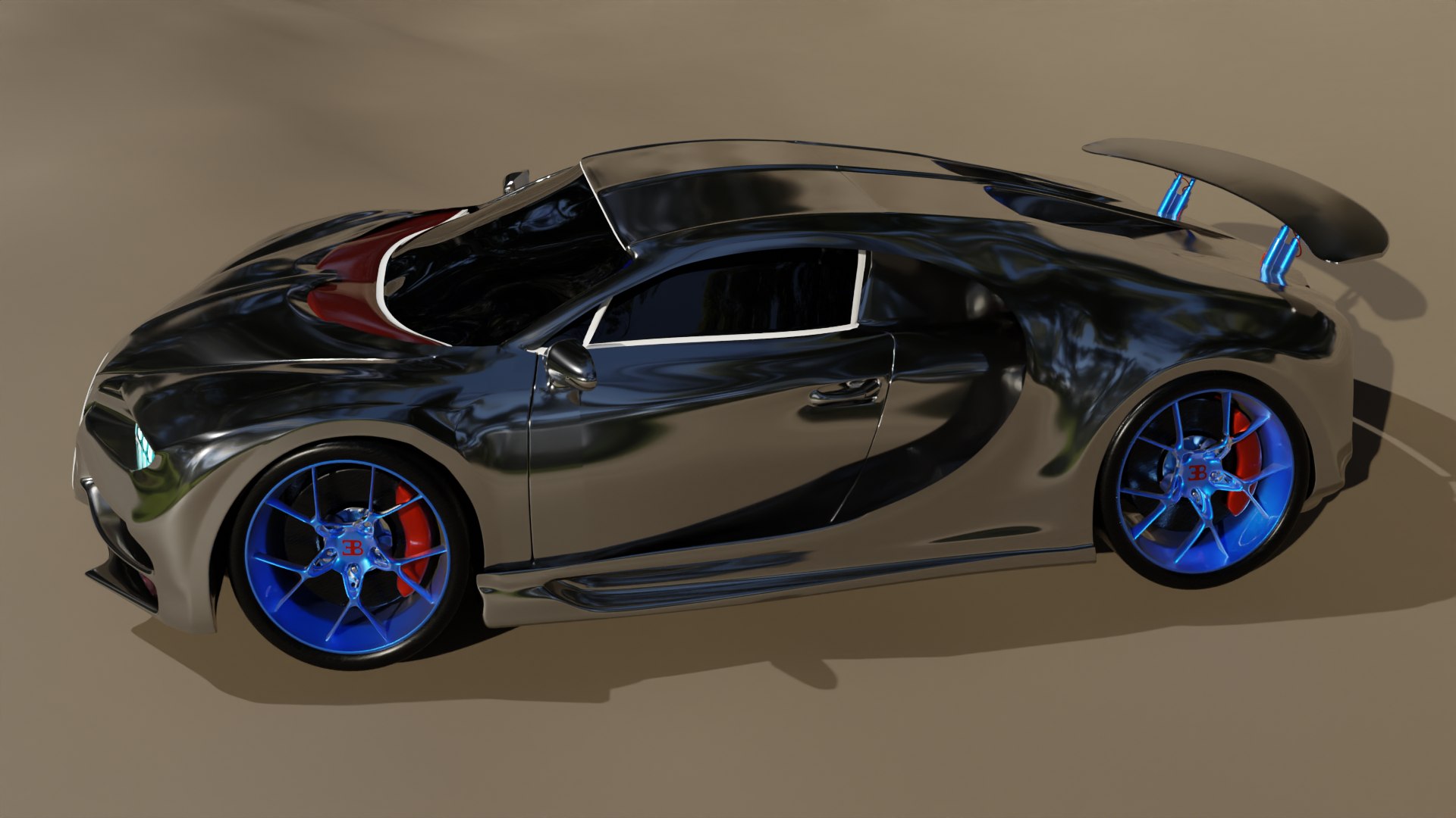 3D Bugatti Beautiful Car Model - TurboSquid 1866985
