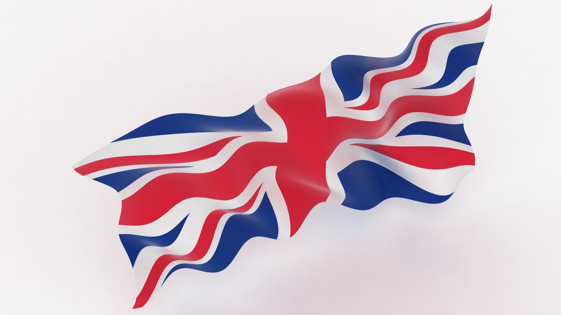 Realistic United Kingdom Flag Model - TurboSquid 1612883