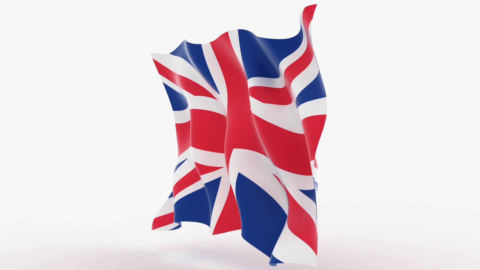 Realistic United Kingdom Flag Model - TurboSquid 1612883