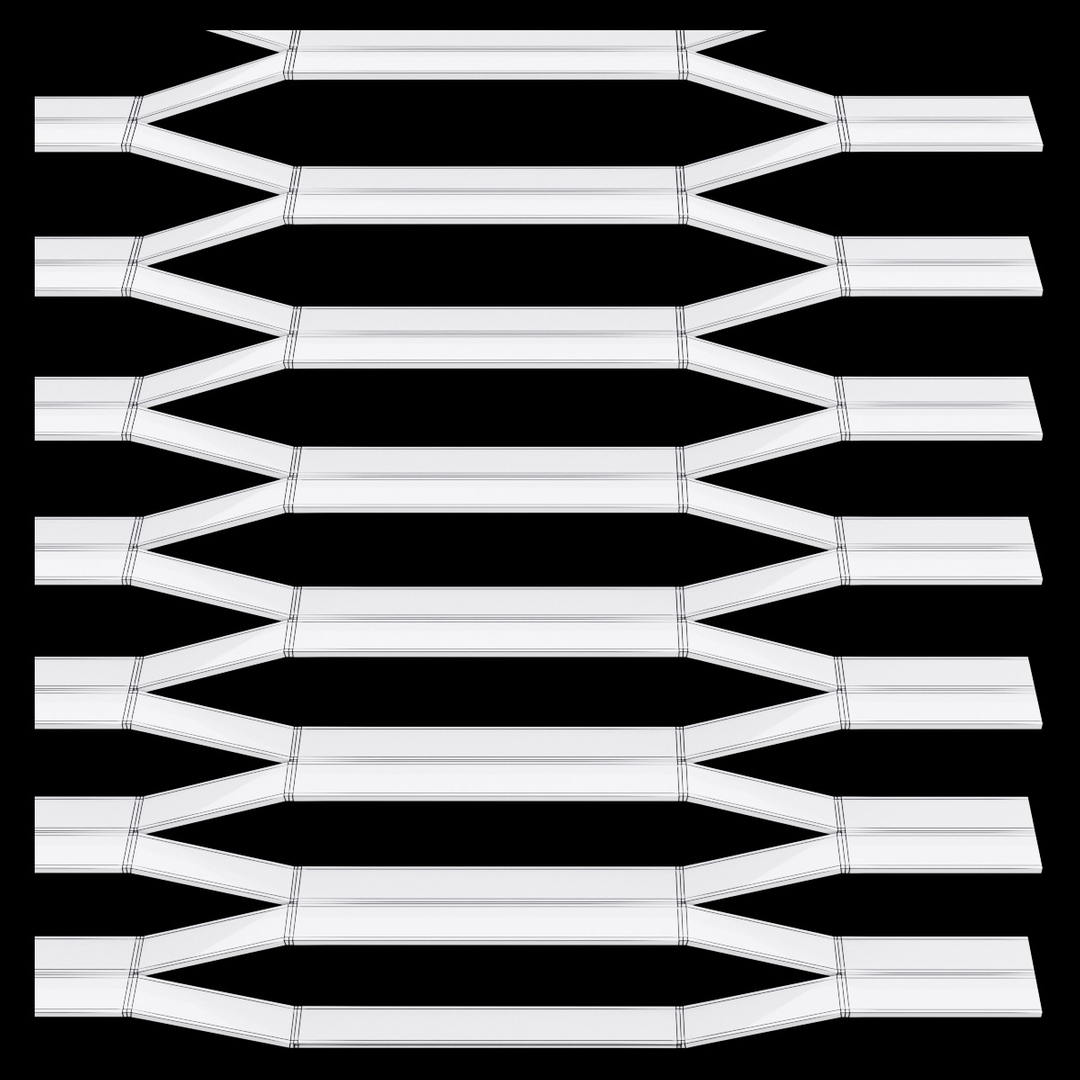Expanded stainless metal 3D model - TurboSquid 1371424