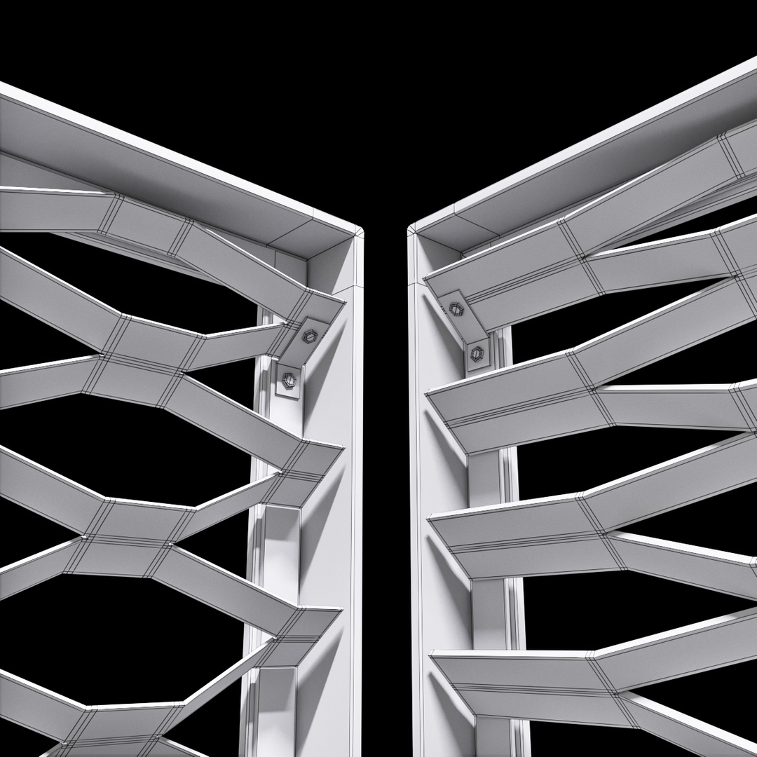 Expanded stainless metal 3D model - TurboSquid 1371424