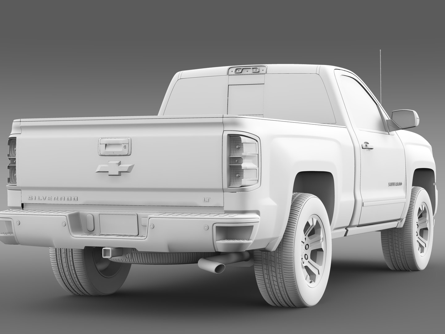 Chevrolet Silverado Lt Z71 3d Model