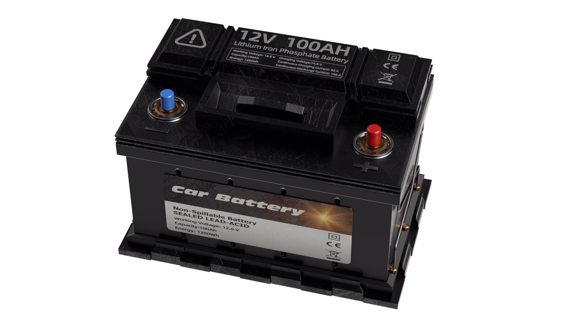 3D Car Battery Lead Acid Batteries 3D Model - TurboSquid 2198806