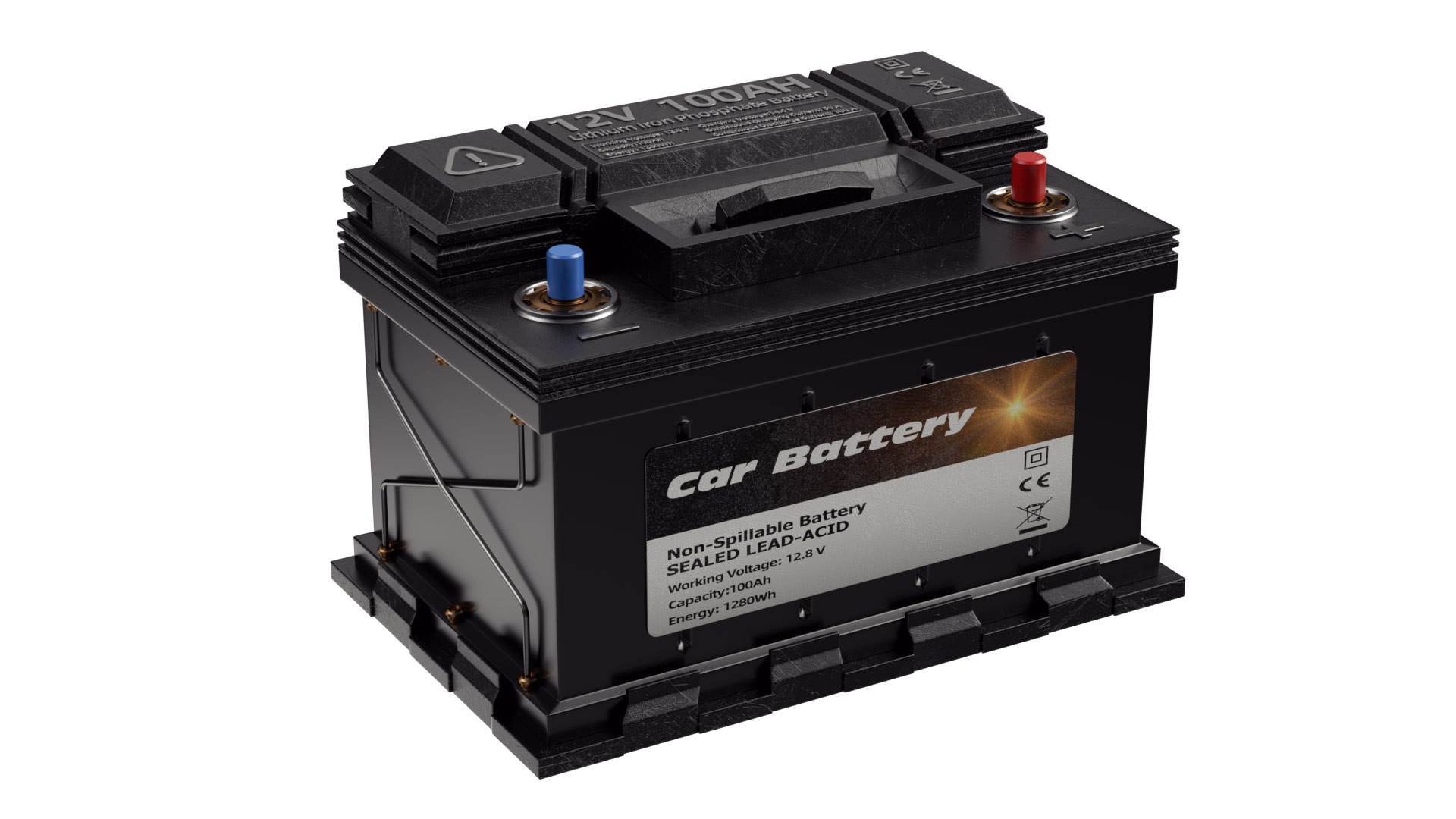 3D Car Battery Lead Acid Batteries 3D Model - TurboSquid 2198806