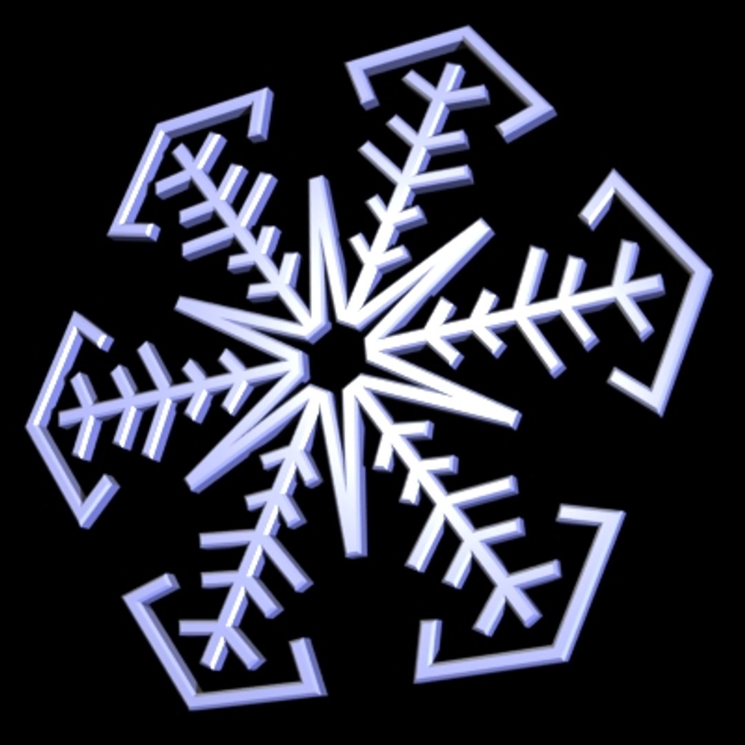 003 Snowflake Snow 3d 3ds