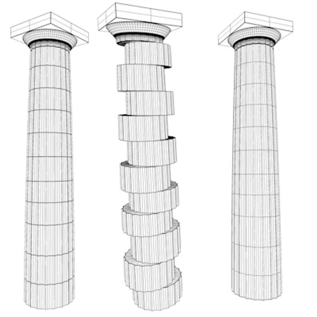 Maya Doric Column Parthenon