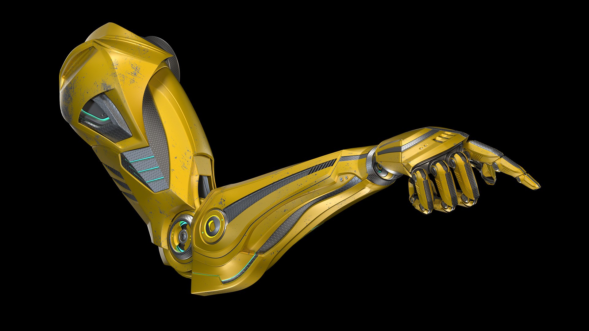 ROBOT MECH ARM - RIGGED 3D Model - TurboSquid 1860263