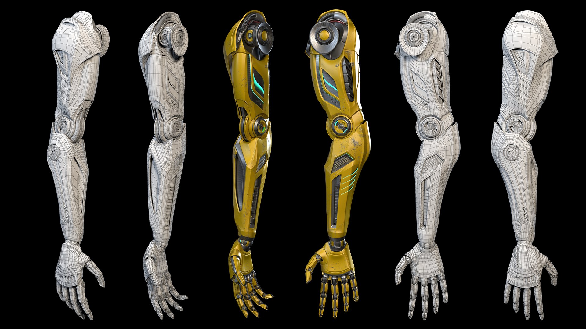 ROBOT MECH ARM - RIGGED 3D Model - TurboSquid 1860263