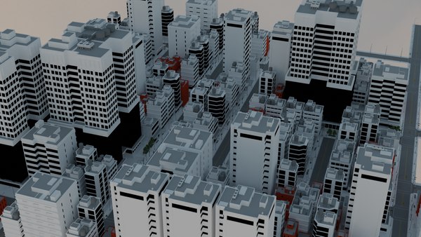 City environment 3D model - TurboSquid 1601576