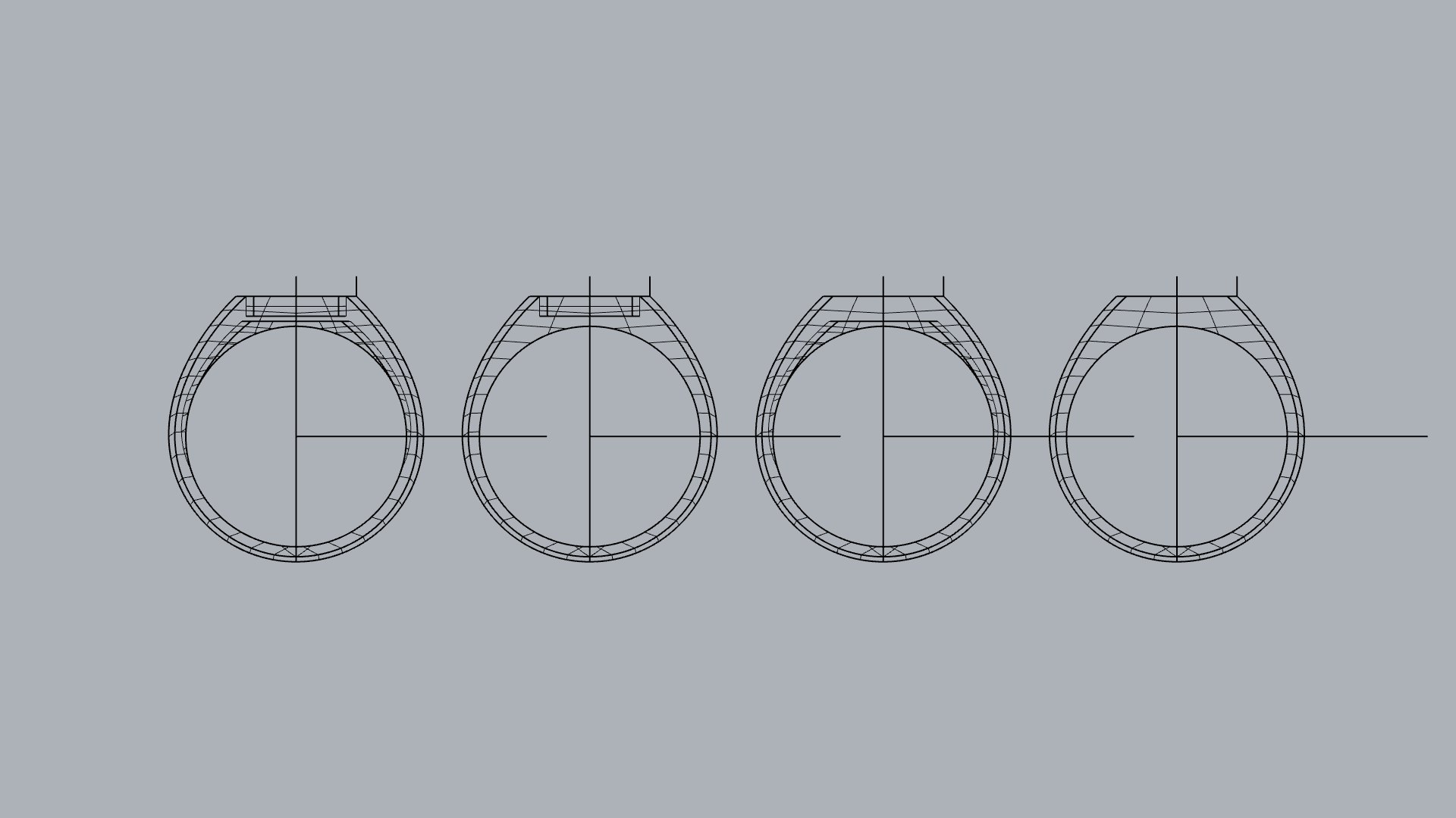 Square Signet Rings 100 Items Top 10X10 Mm 3D Model - TurboSquid 2311634