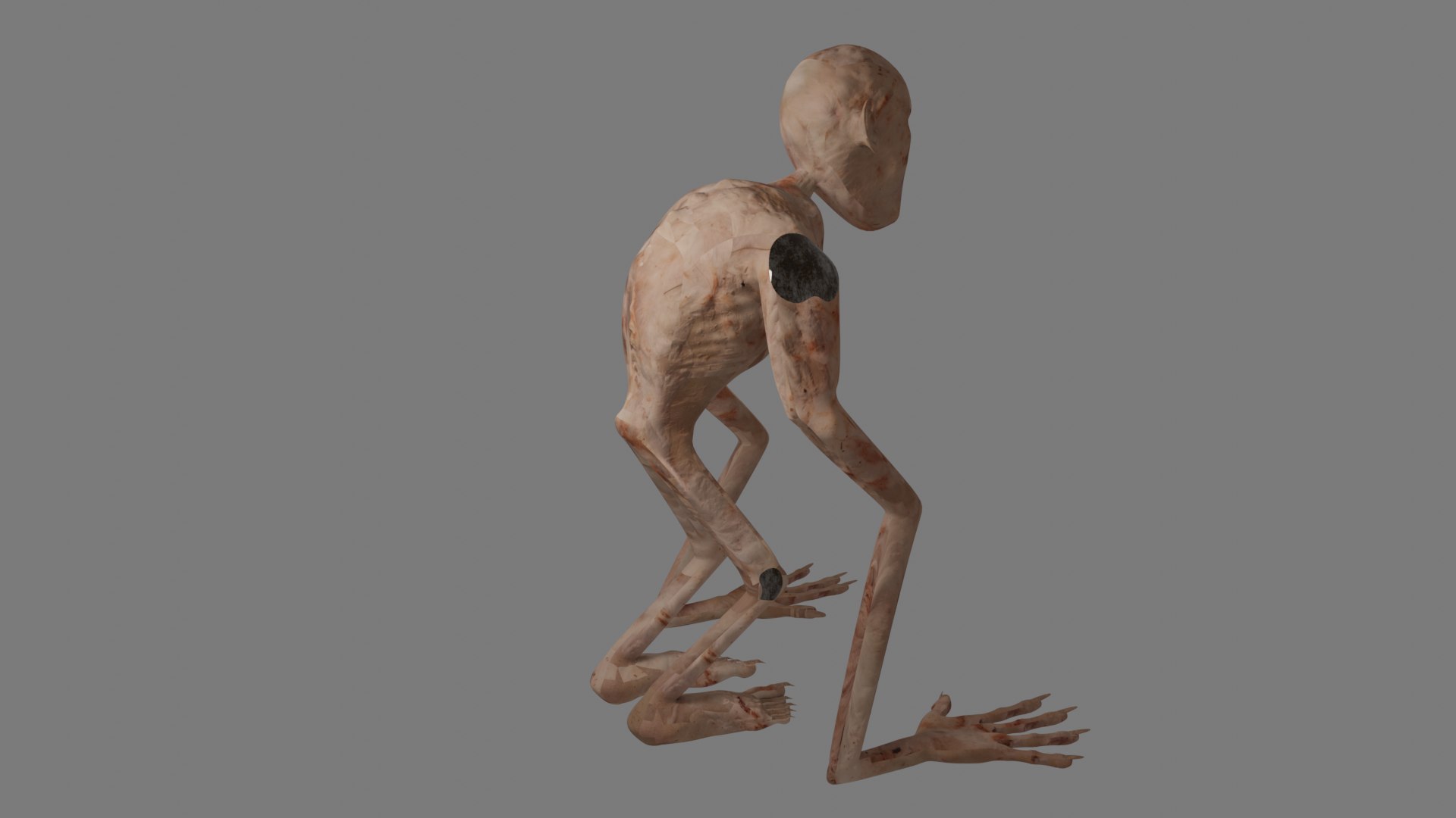 Humanoid Semicyborg Mutant Monster 3D - TurboSquid 2261730