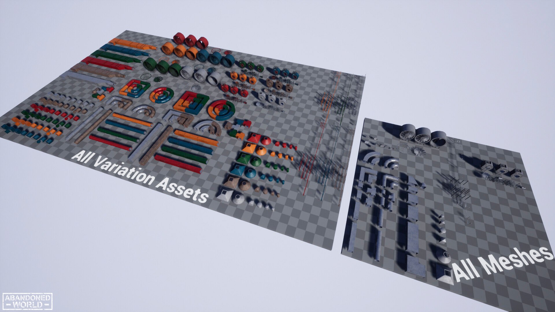 Modular Ventilation Pack For UE4 And Unity 3D Model - TurboSquid 1860179