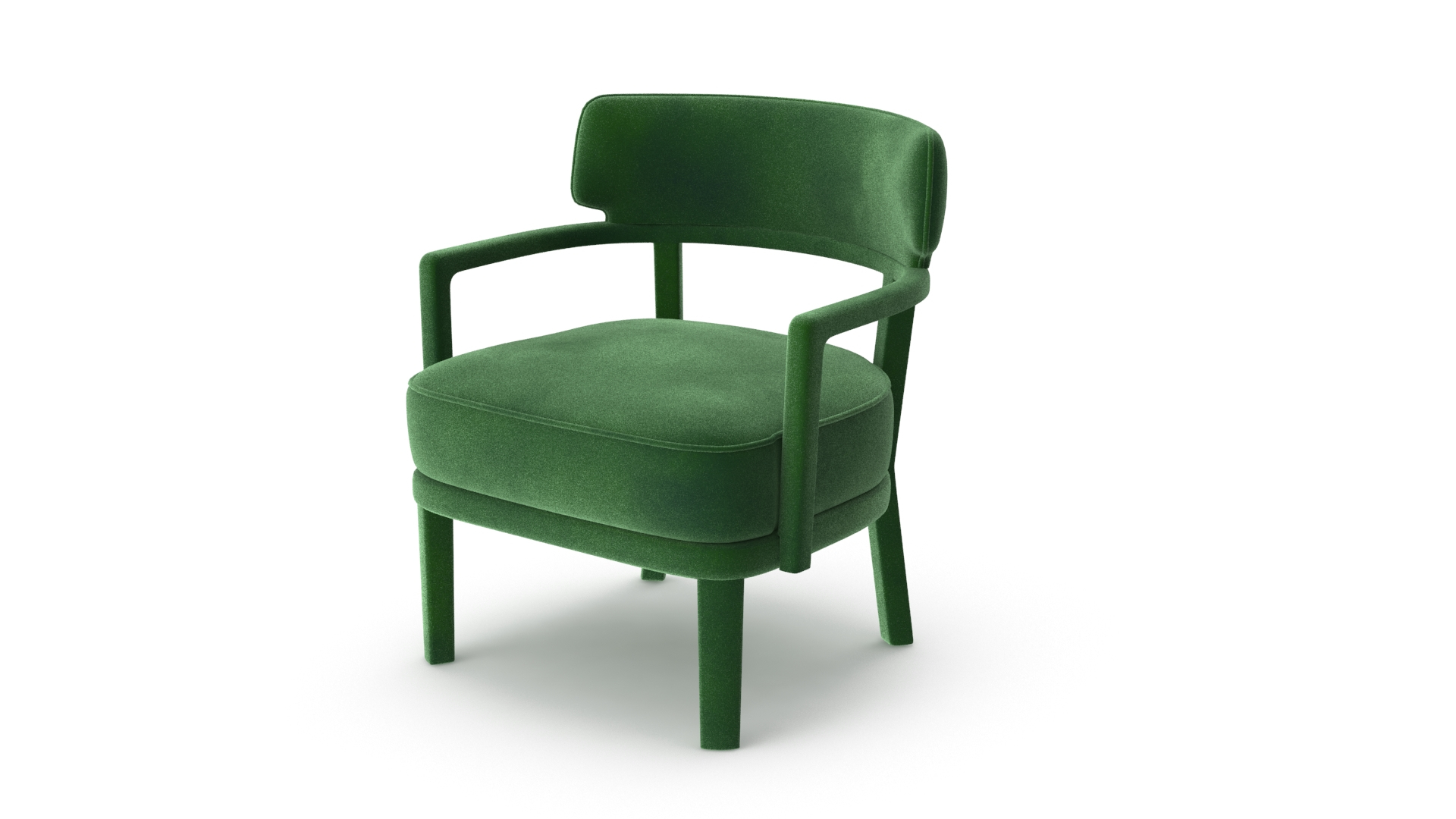 3D Zoe Small Armchair Green - TurboSquid 1504124