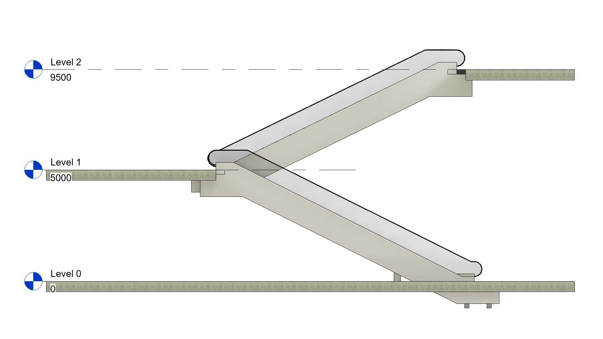 Parametric Two Level Based Escalator Revit Family 3D Model - TurboSquid ...