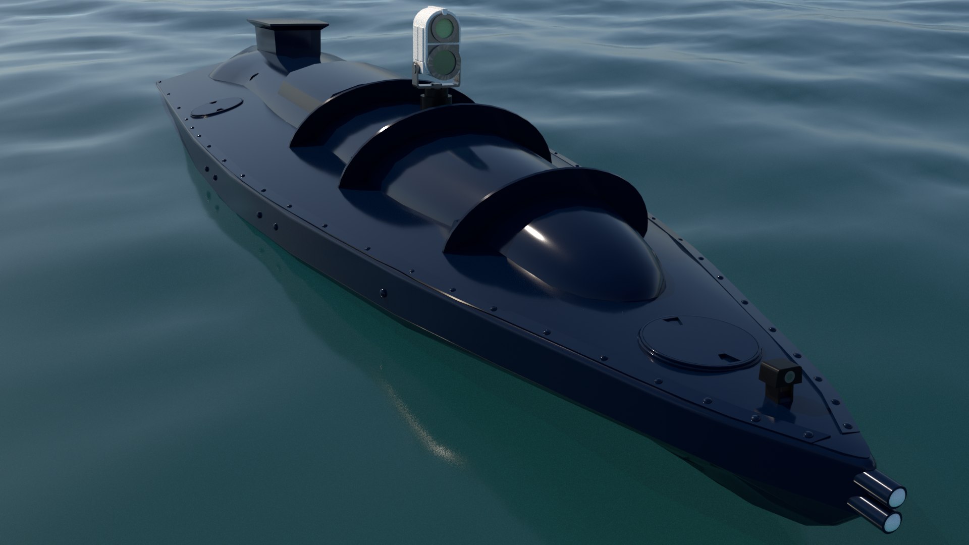 Unmanned Surface Vehicle USV 3D Model - TurboSquid 2266412