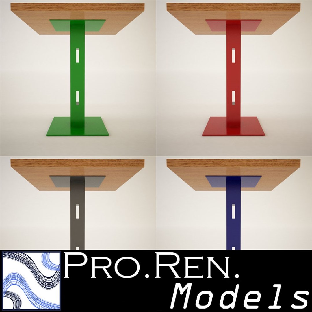3d Model Bar Tables
