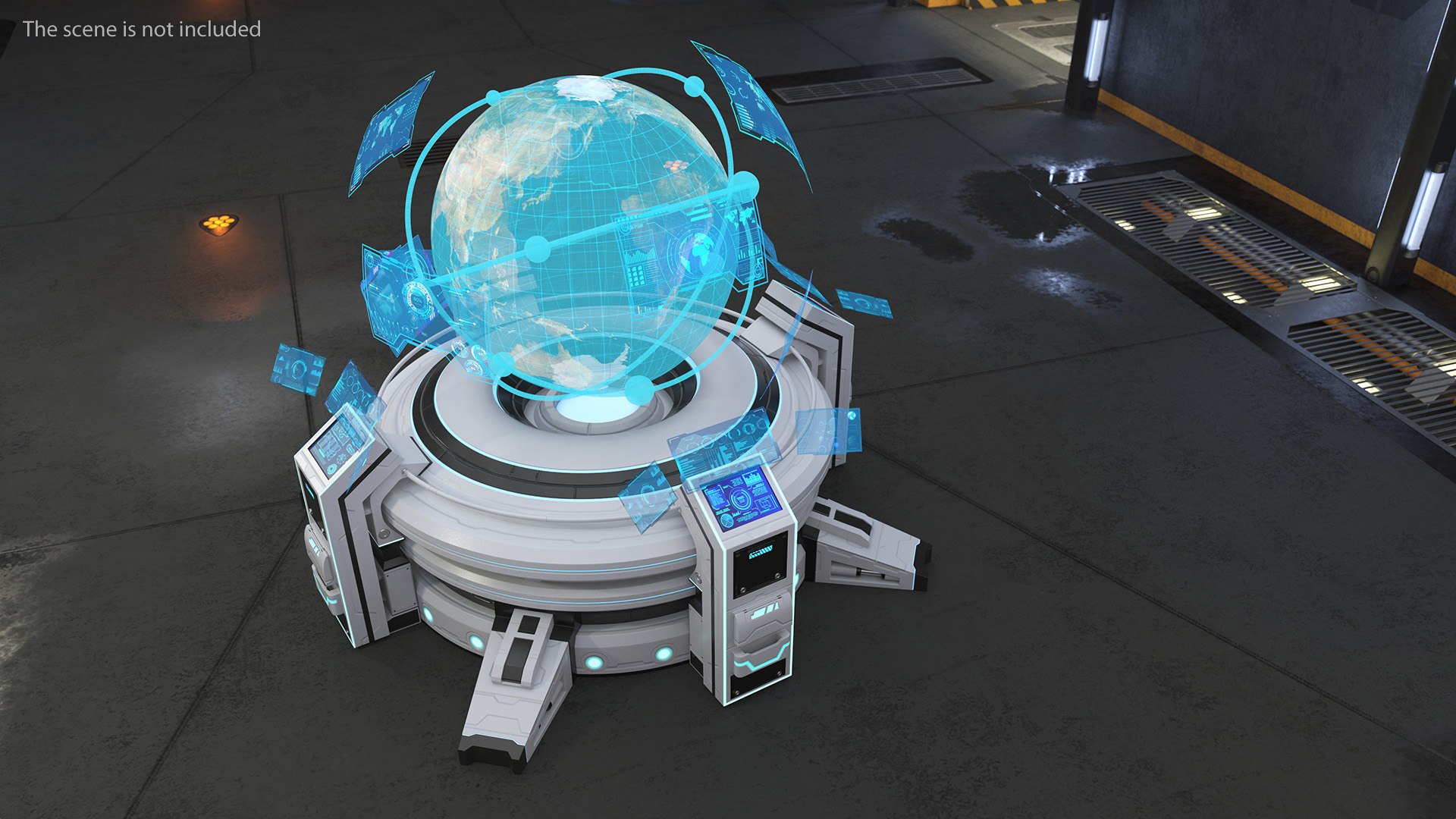 3D Futuristic Hologram Control Panel Model - TurboSquid 2276874