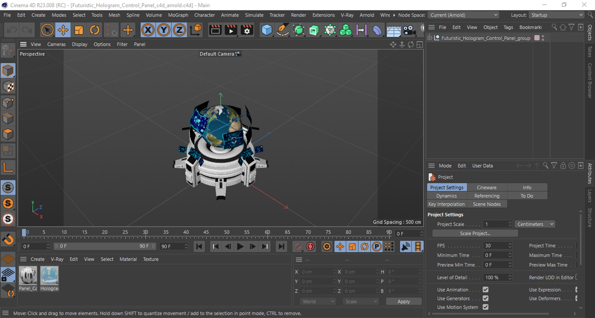 3D Futuristic Hologram Control Panel Model - TurboSquid 2276874