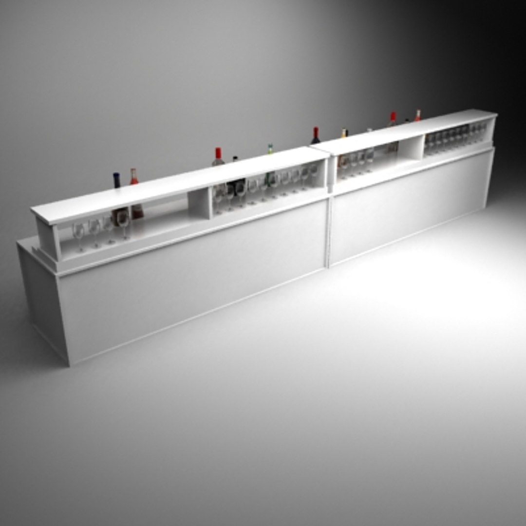 3d model modulart bar