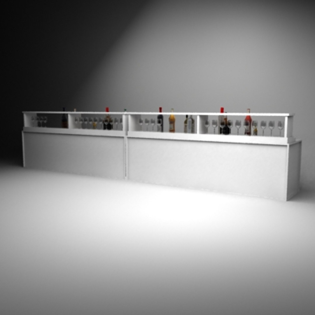 3d model modulart bar