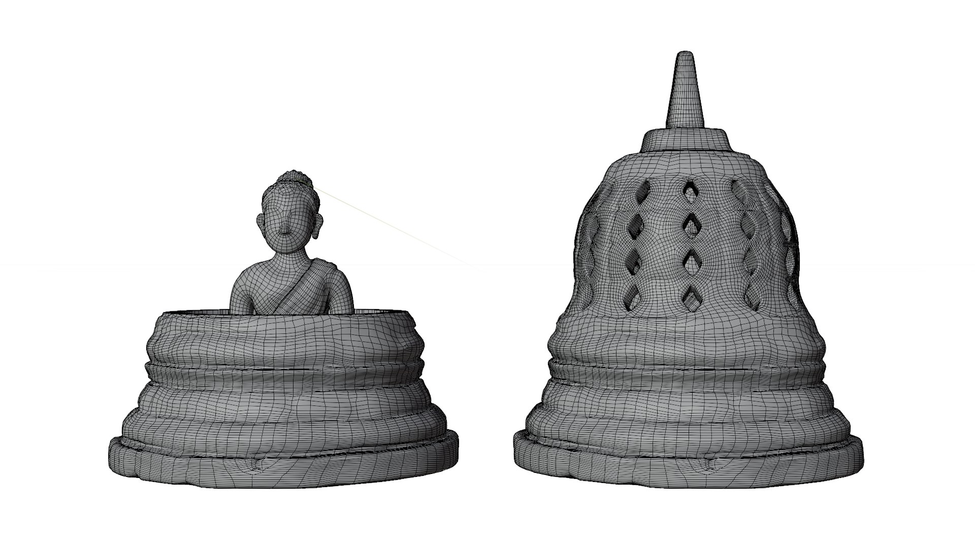 Borobudur Temple Stupa 3D Model - TurboSquid 2347234