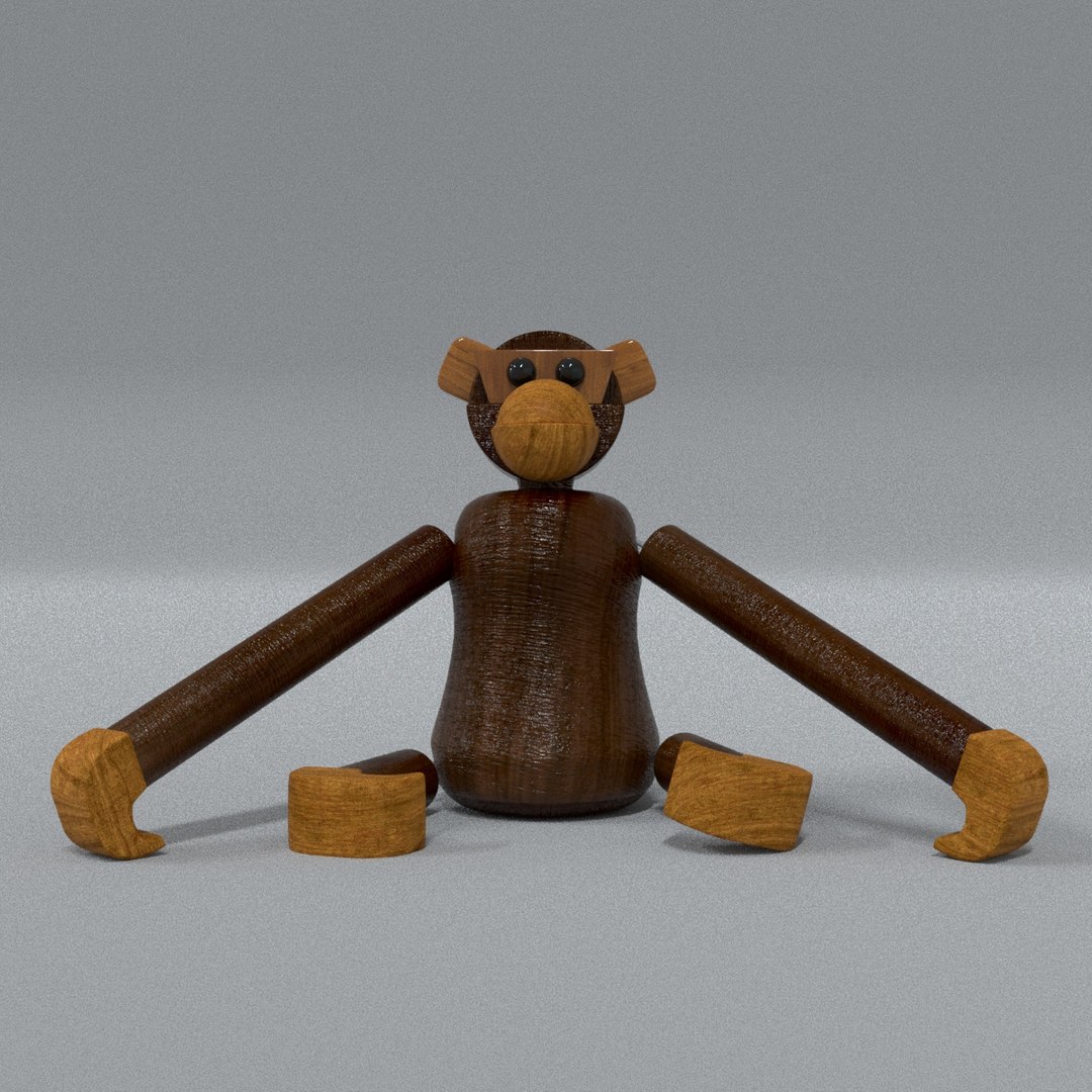 Laos Wood Monkey 3D Model - TurboSquid 2204015