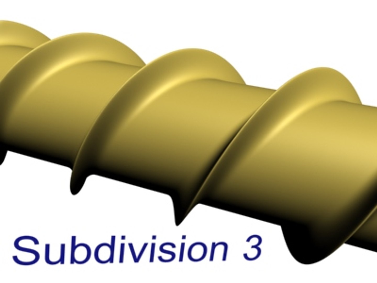 3D 3ds Max Screw Helix Cork