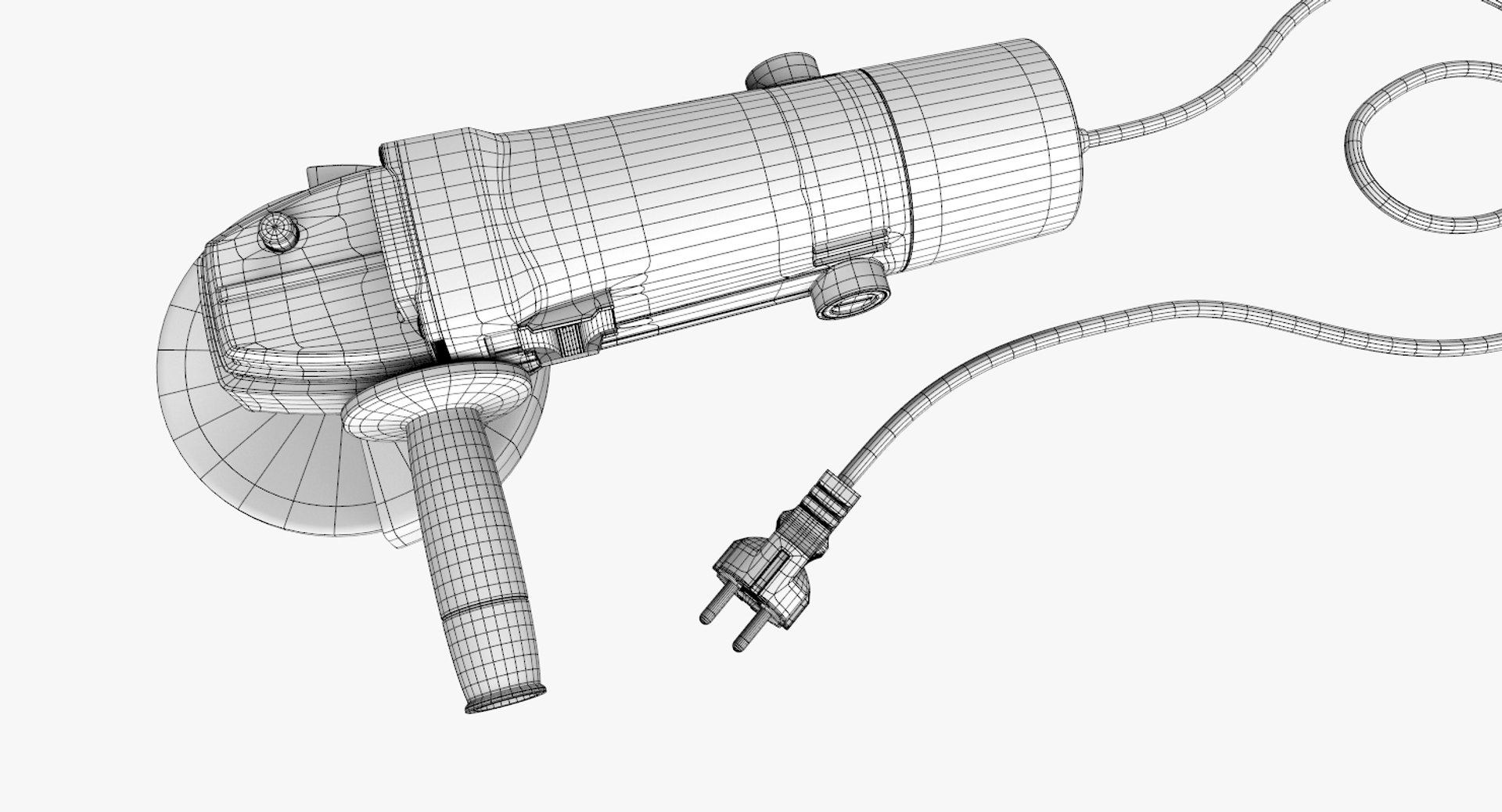 Angle Grinder 3D Model - TurboSquid 1410355