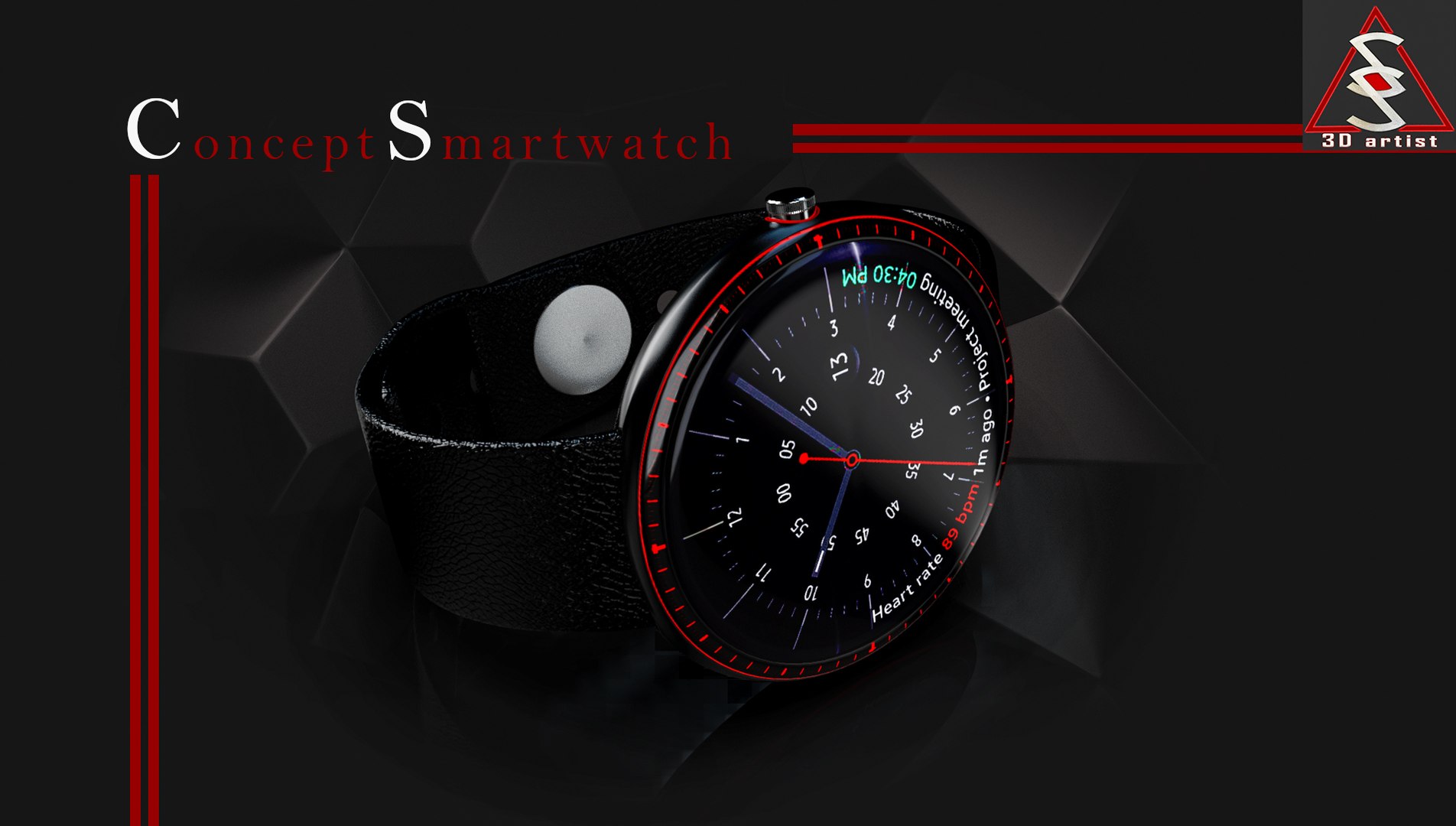 3D smartwatch concept - TurboSquid 1237846