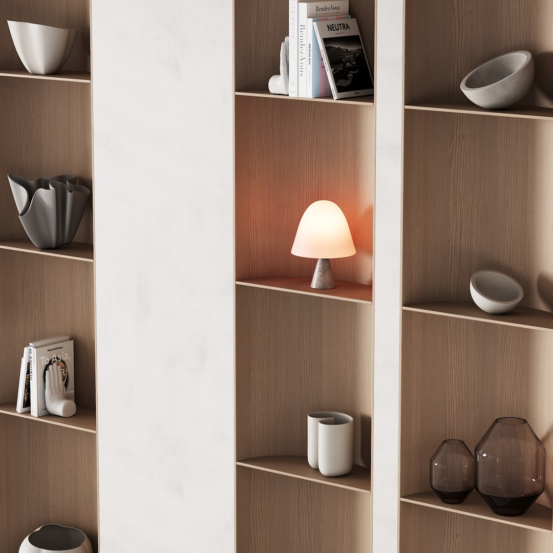 415 Bookcase And Rack 08 Halfround Semicircle Arc Modular Shelfs 01 ...