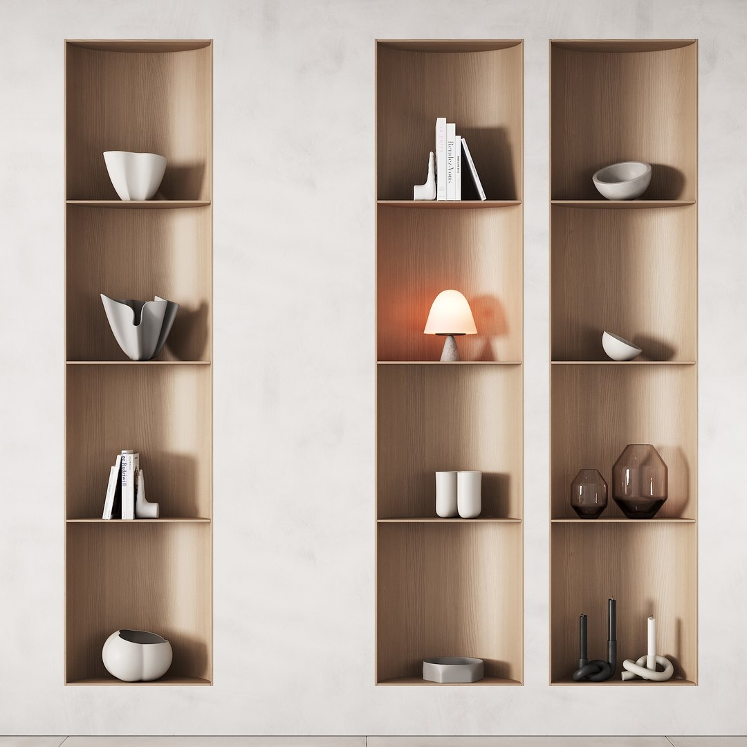 415 Bookcase And Rack 08 Halfround Semicircle Arc Modular Shelfs 01 ...