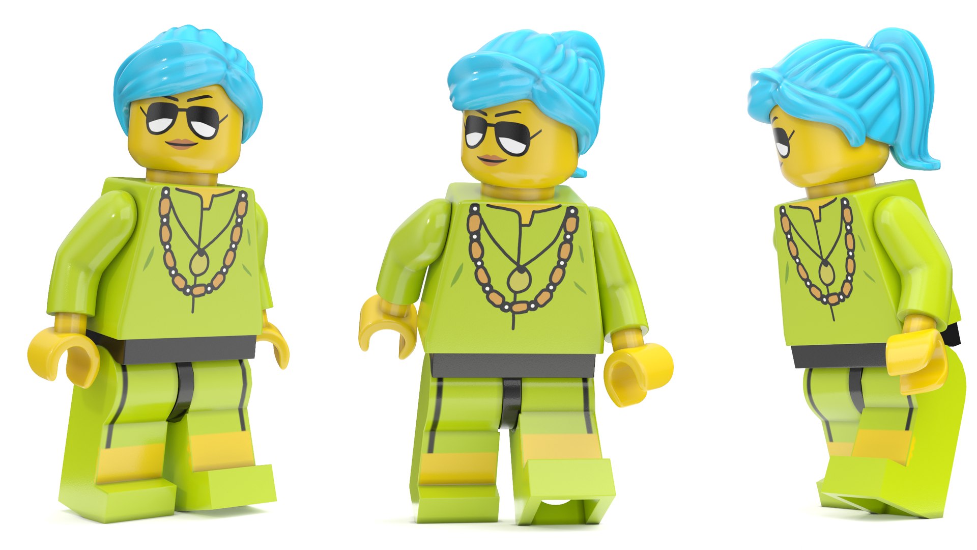Minifigure LEGO Fashionista Rigged 3D Model - TurboSquid 2276863