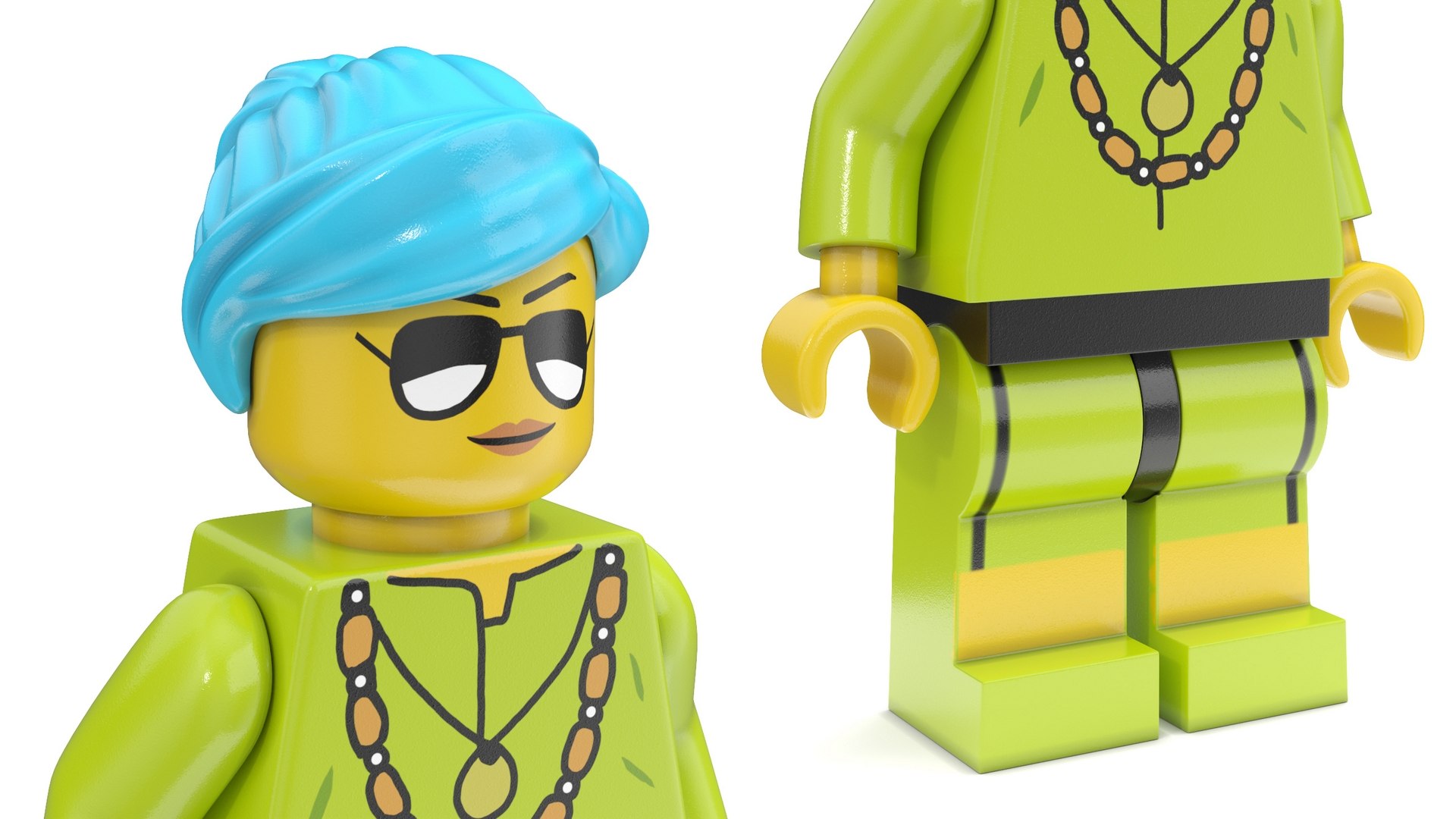 Minifigure LEGO Fashionista Rigged 3D Model - TurboSquid 2276863