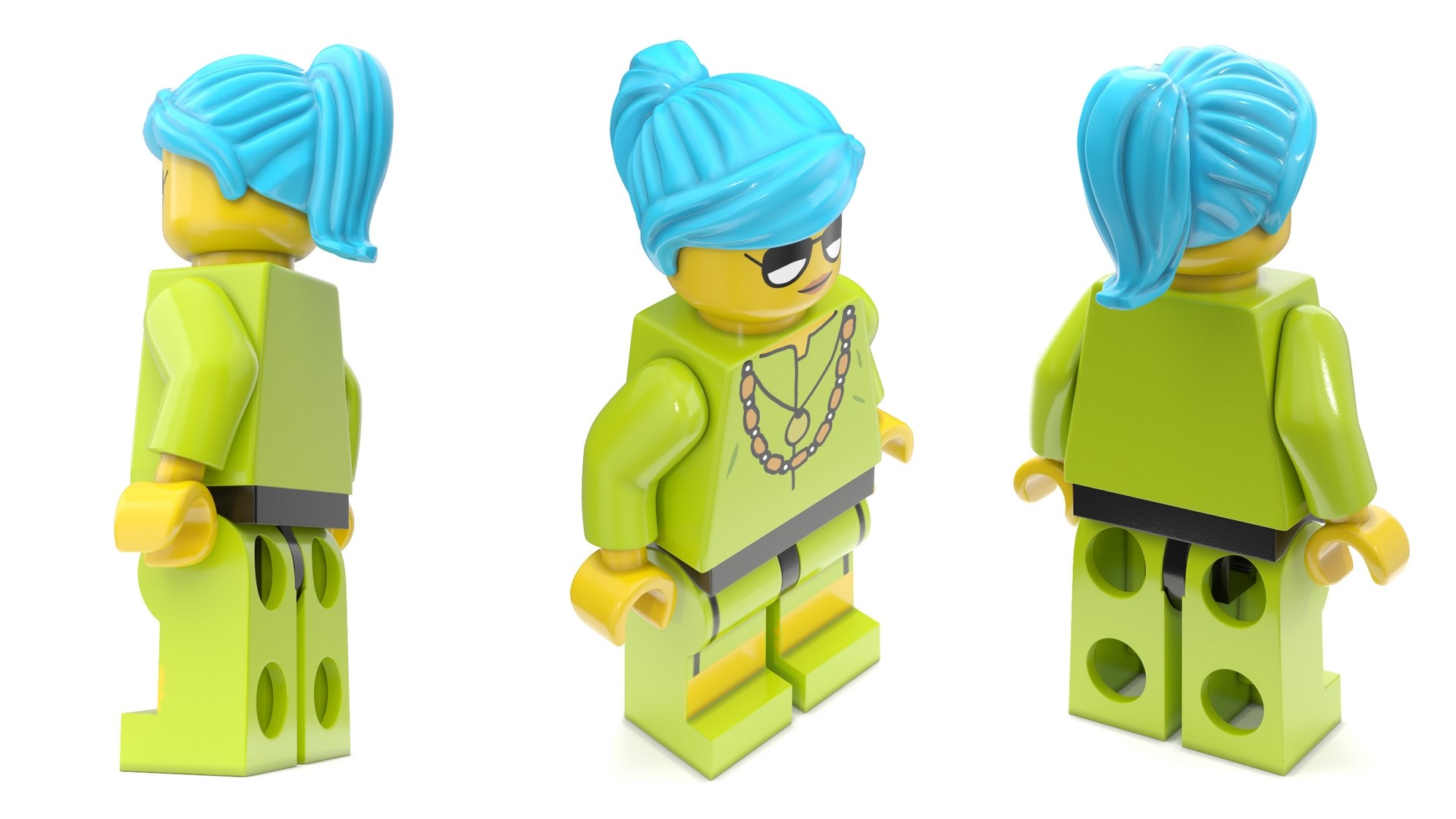 Minifigure LEGO Fashionista Rigged 3D Model - TurboSquid 2276863