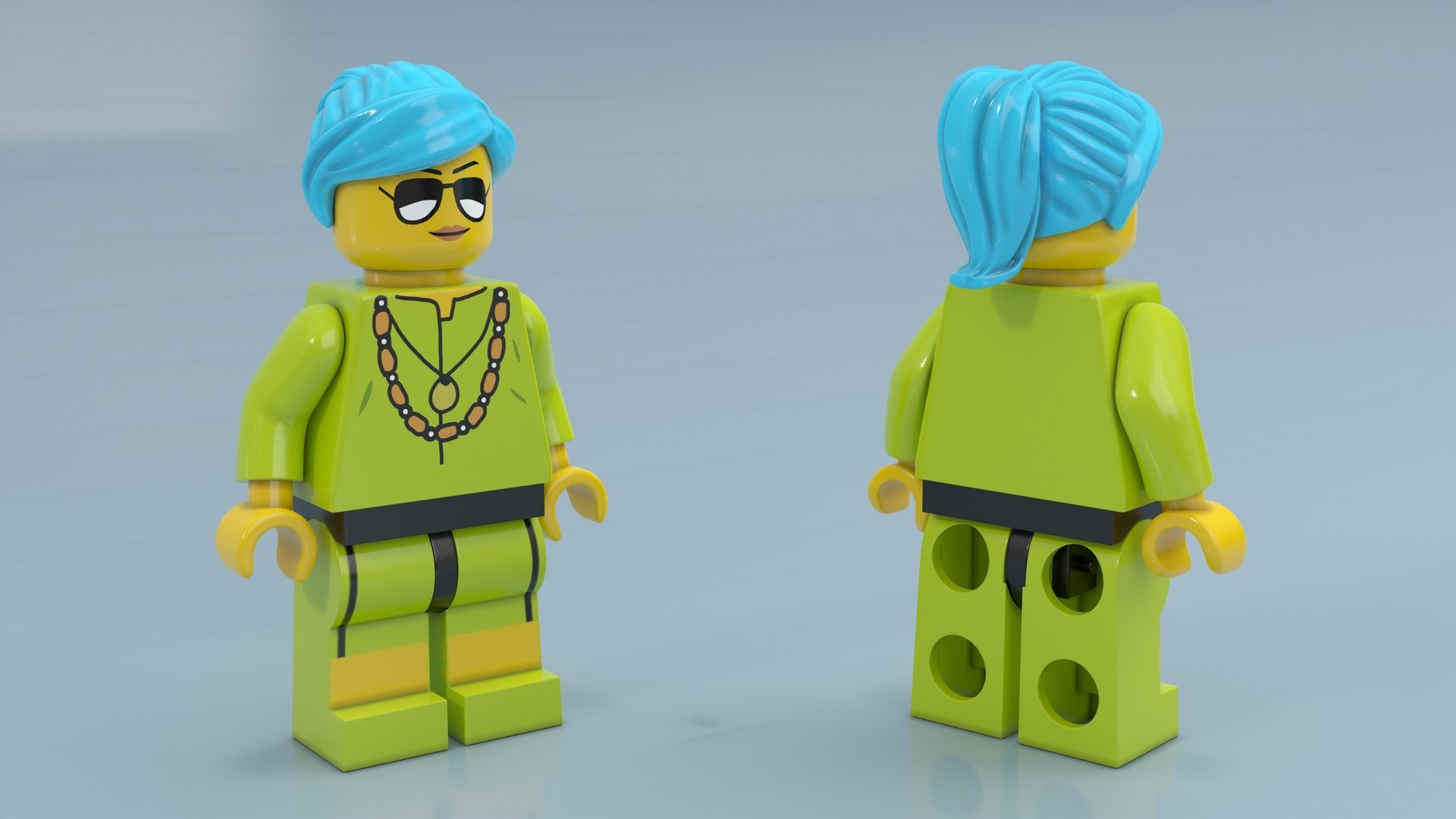 Minifigure LEGO Fashionista Rigged 3D Model - TurboSquid 2276863