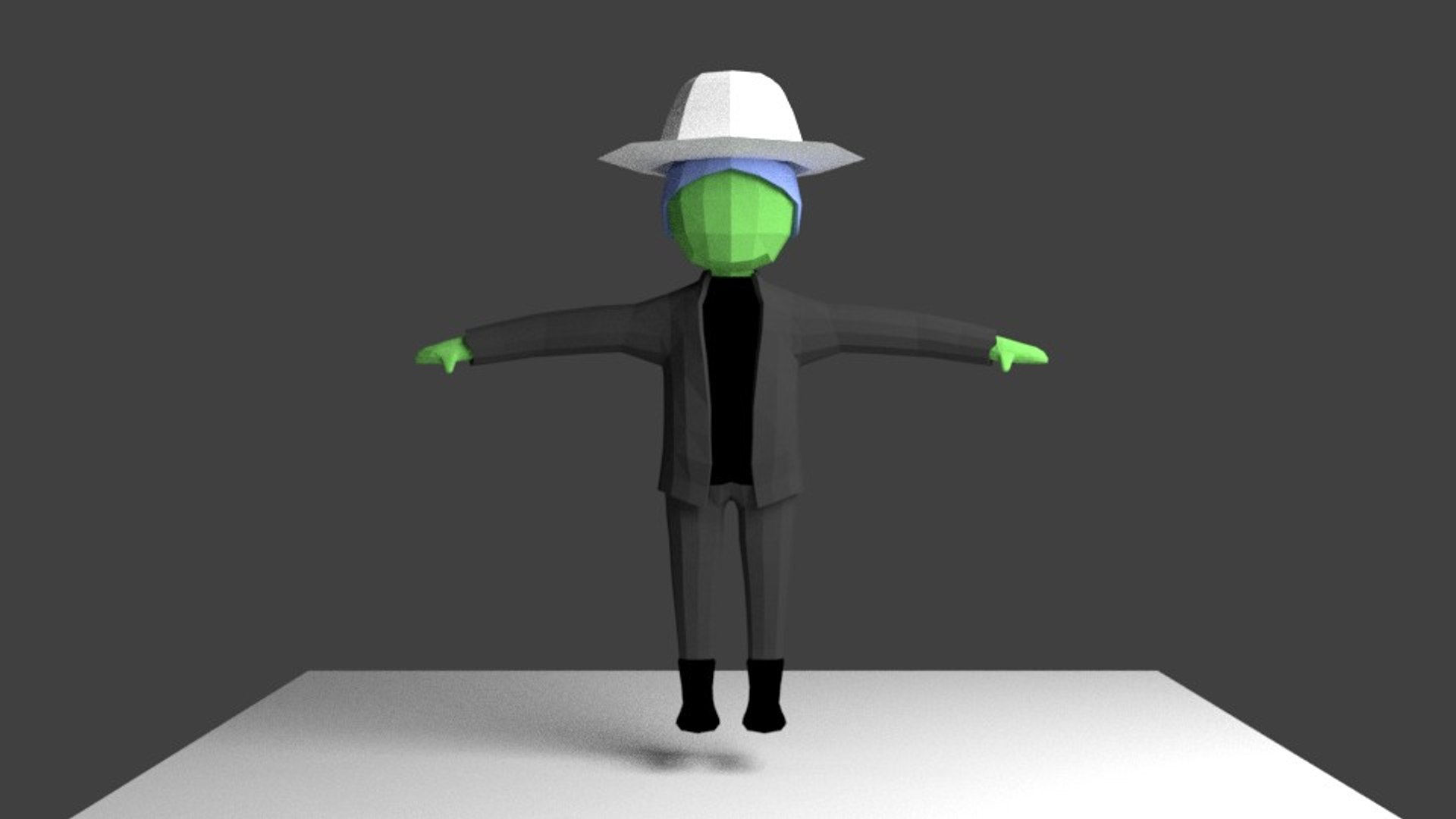 3d Rigged Cartoon Character Model