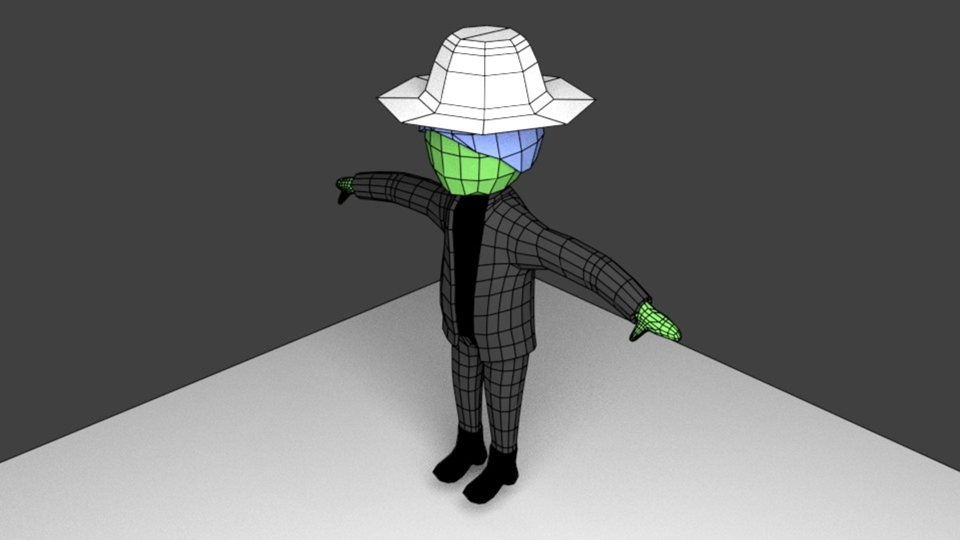 3d Rigged Cartoon Character Model