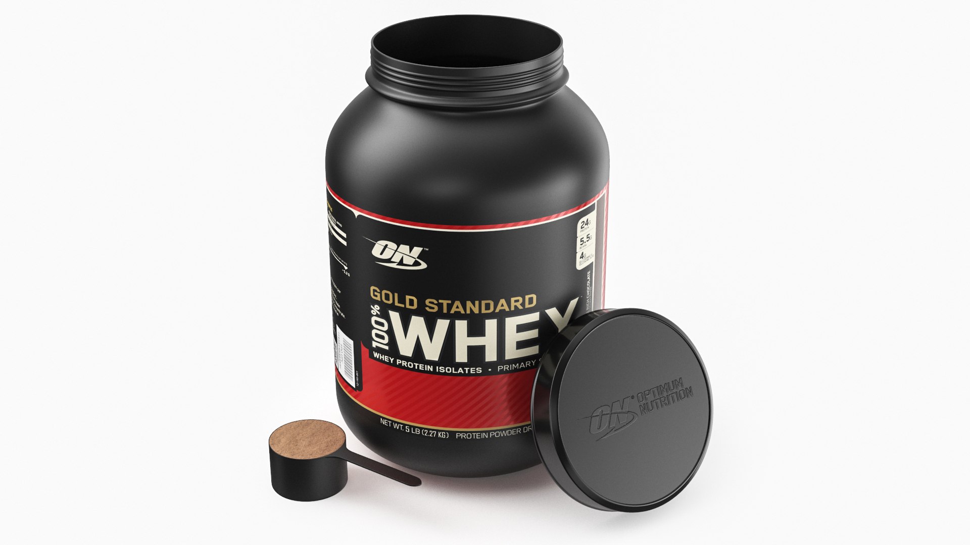 Whey Protein Bottle And Scoop 3D Model - TurboSquid 2377202