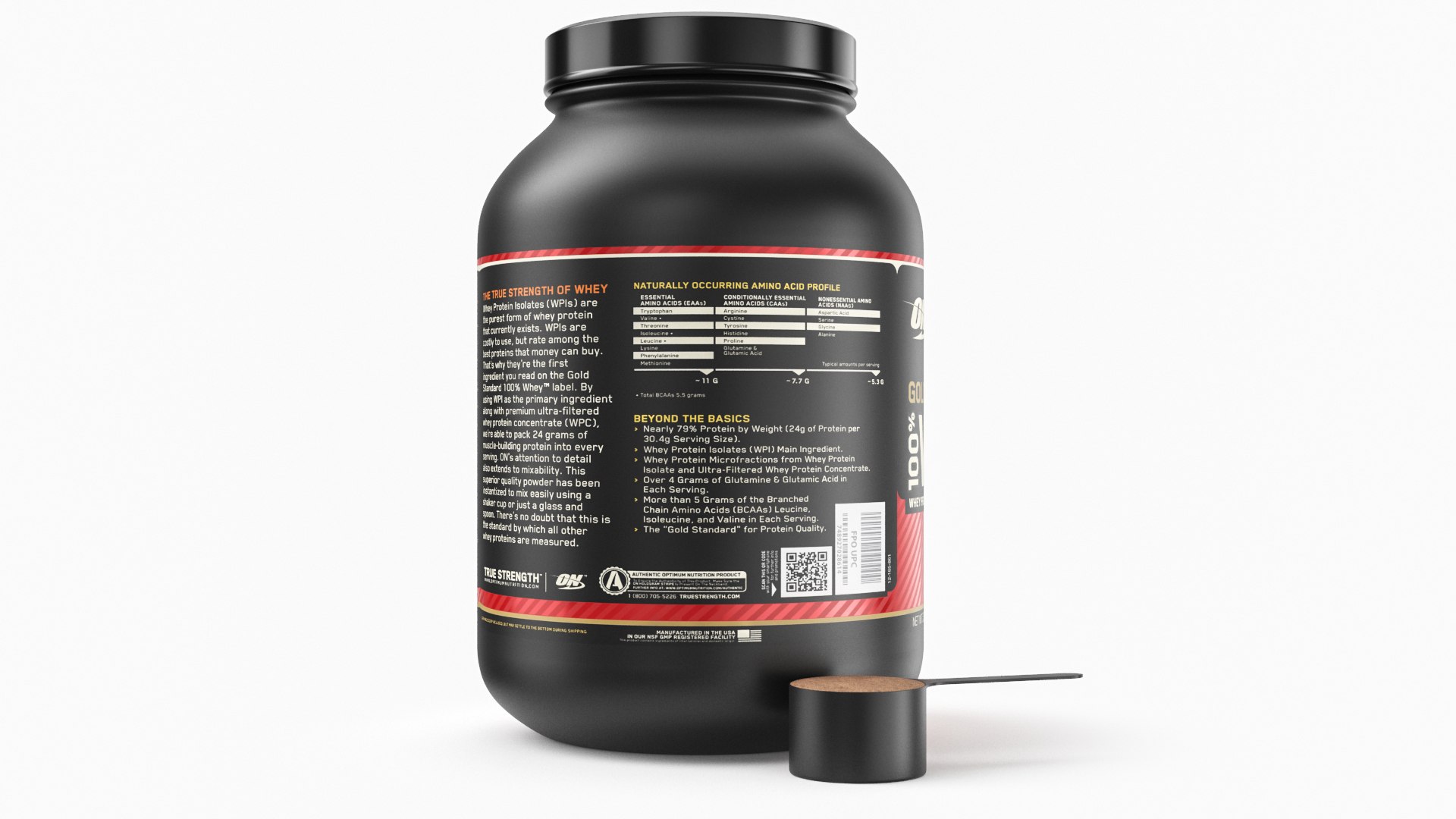 Whey Protein Bottle And Scoop 3D Model - TurboSquid 2377202