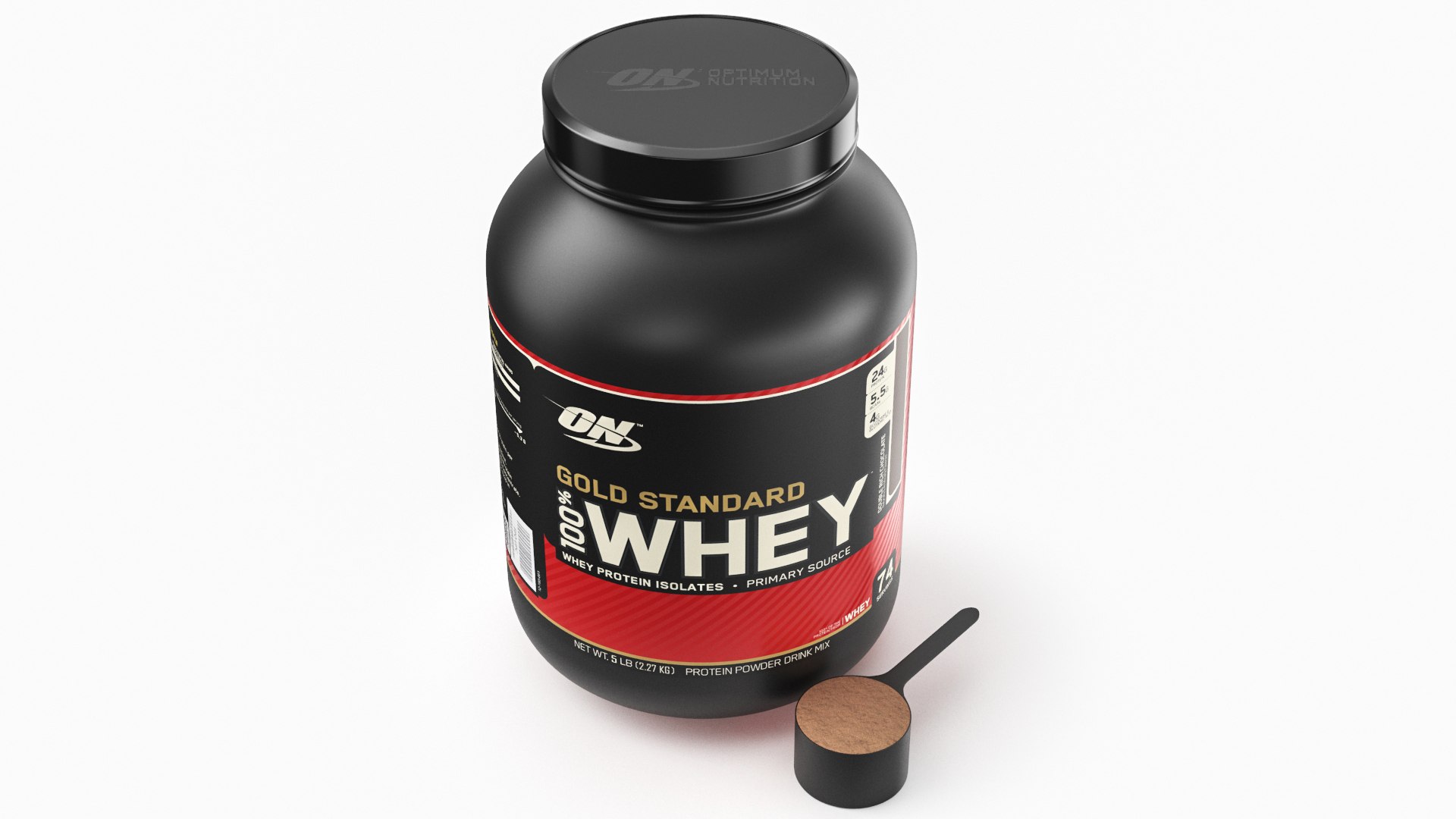 Whey Protein Bottle And Scoop 3D Model - TurboSquid 2377202