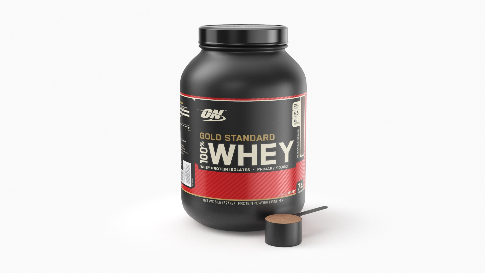 Whey Protein Bottle And Scoop 3D Model - TurboSquid 2377202