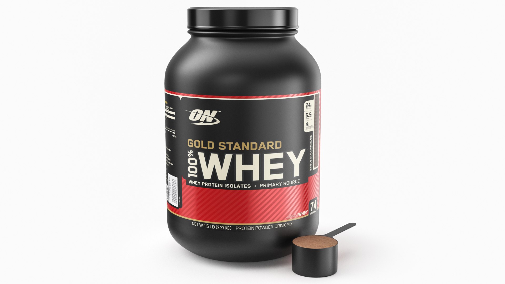 Whey Protein Bottle And Scoop 3D Model - TurboSquid 2377202