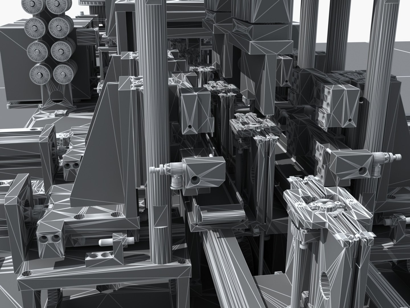 Industrial Equipment 2-Processing Assembly Line 3D model - TurboSquid ...