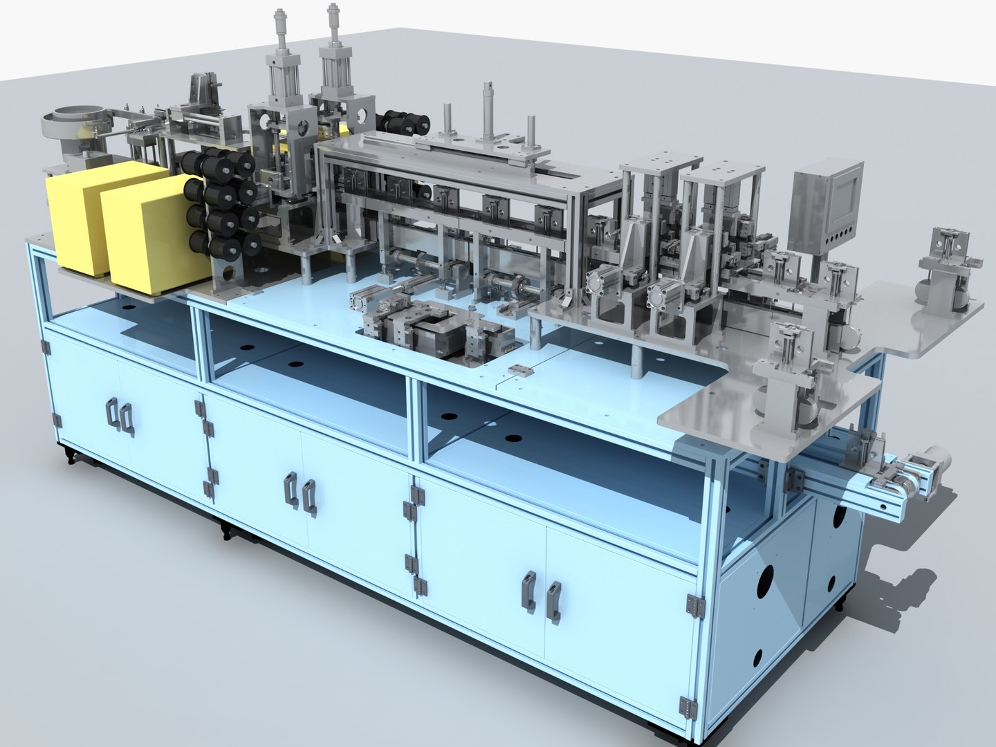Industrial Equipment 2-Processing Assembly Line 3D Model - TurboSquid ...