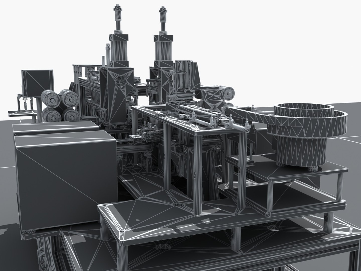 Industrial Equipment 2-Processing Assembly Line 3D Model - TurboSquid ...