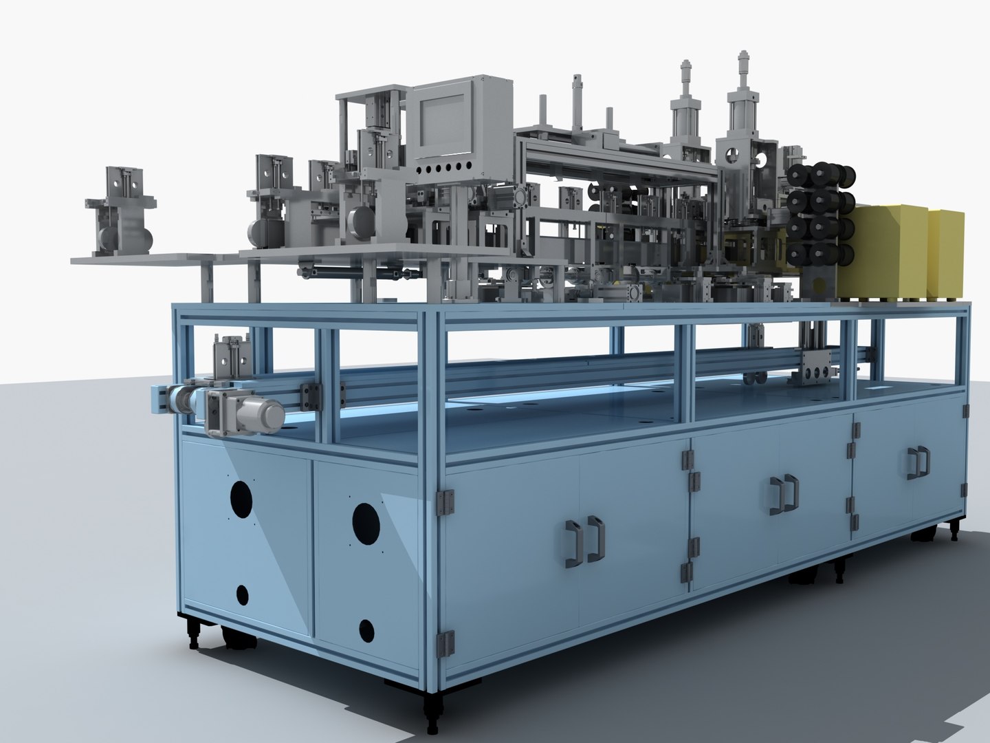 Industrial Equipment 2-Processing Assembly Line 3D Model - TurboSquid ...