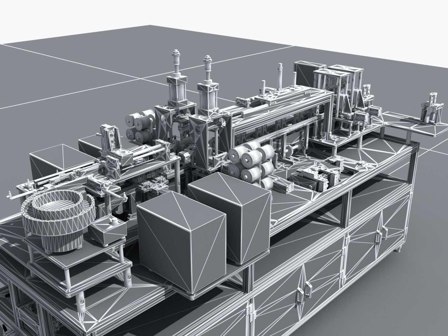 Industrial Equipment 2-Processing Assembly Line 3D Model - TurboSquid ...