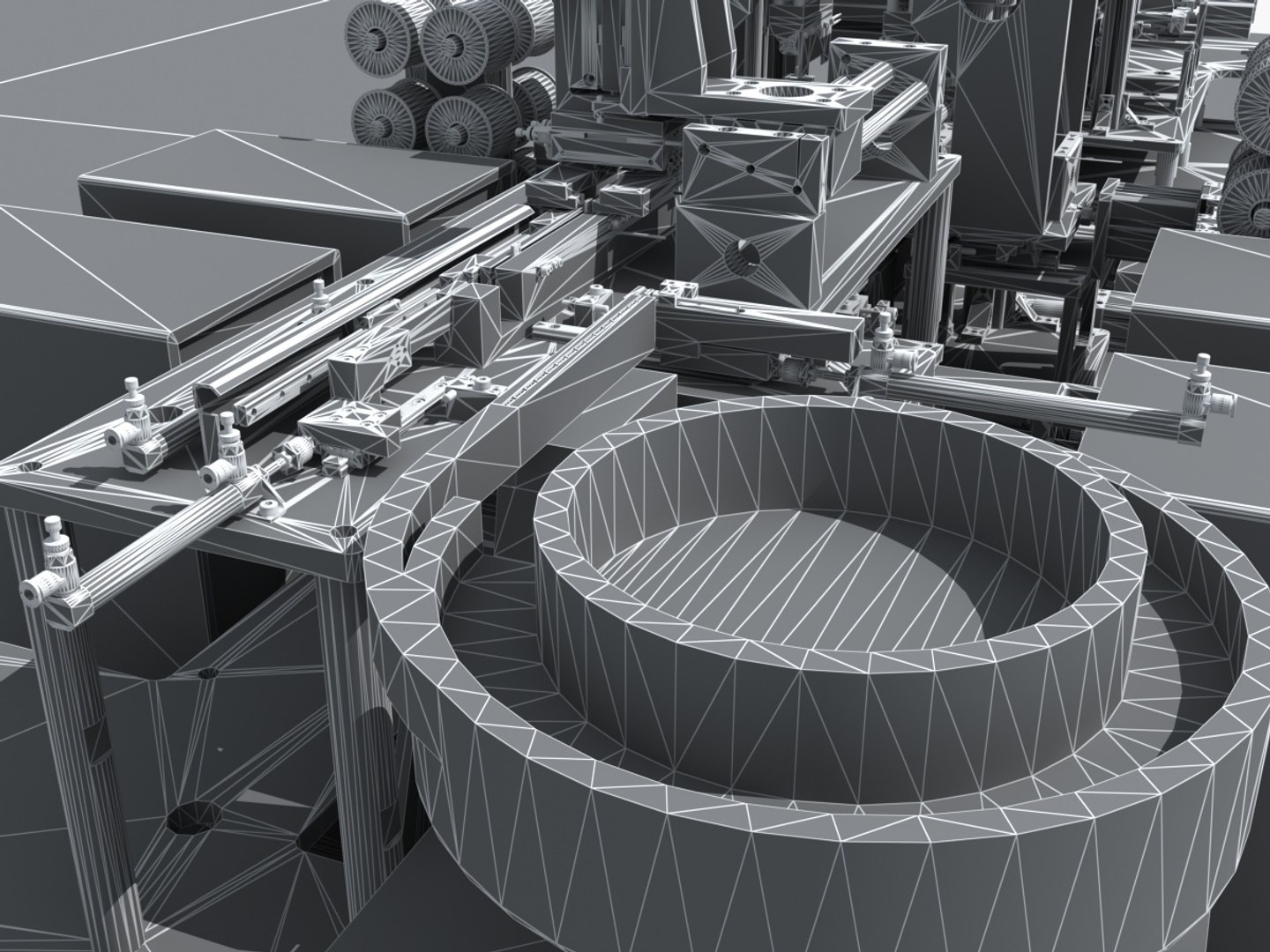 Industrial Equipment 2-Processing Assembly Line 3D model - TurboSquid ...