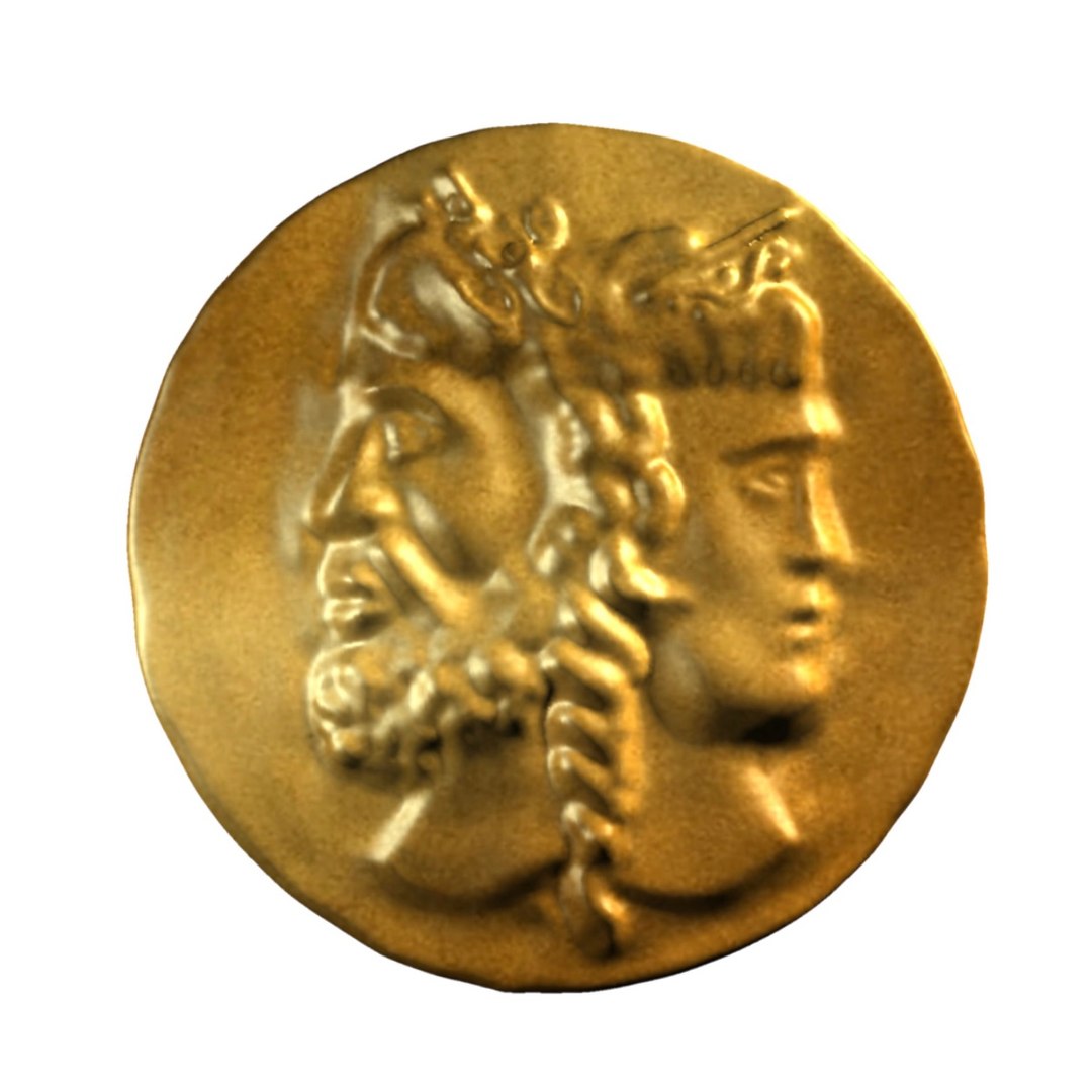 3D model gold coin faced - TurboSquid 1695109