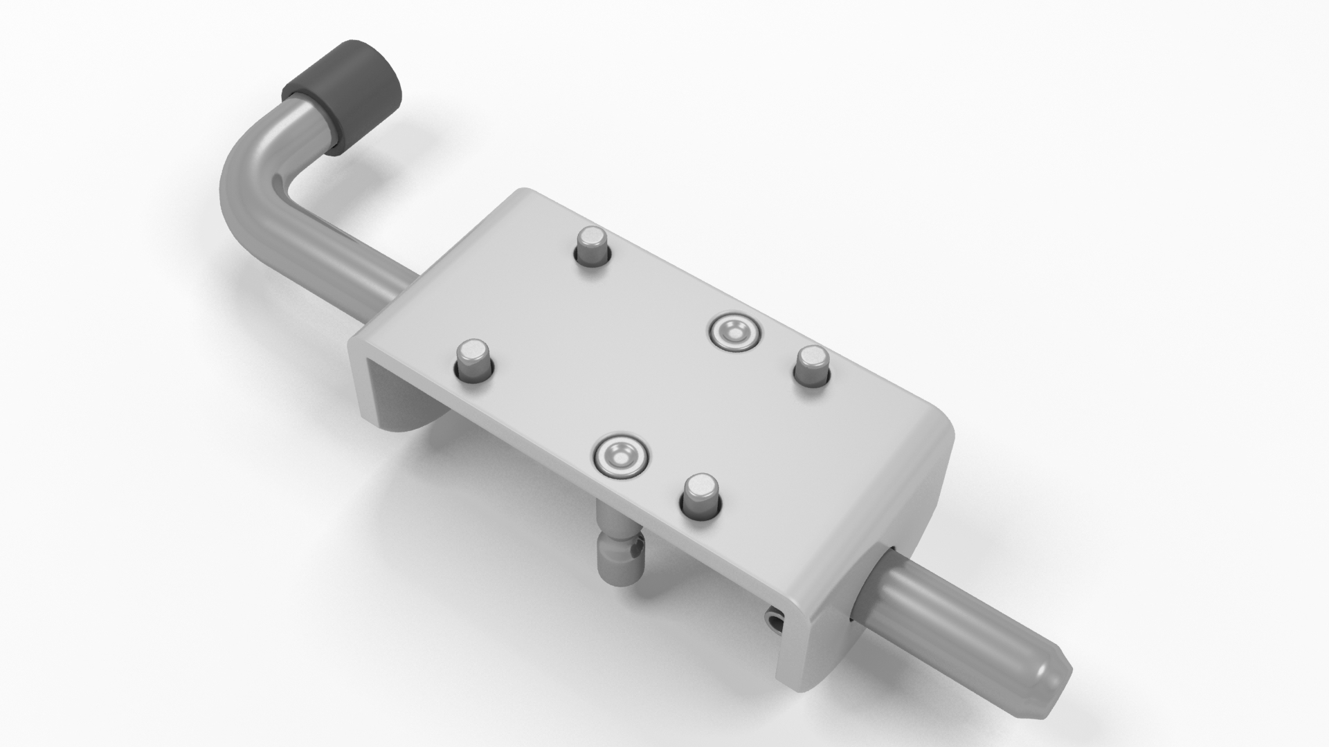 Spring loaded barrel bolt latch 3D - TurboSquid 1819485